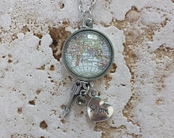Hand-crafted Map Jewelry and Gifts by CharmingMaps on Etsy