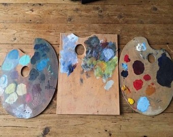 Unique artist palette related items | Etsy