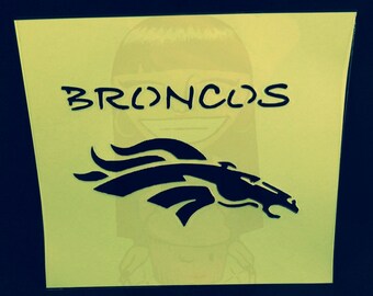 Broncos stencils | Etsy