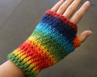 Rainbow mittens | Etsy