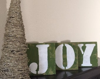 Wooden joy sign | Etsy