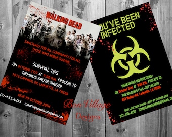 Halloween invitation | Etsy