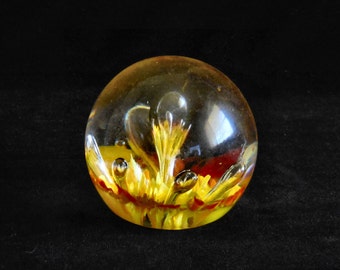 Hand blown glass paperweight | Etsy