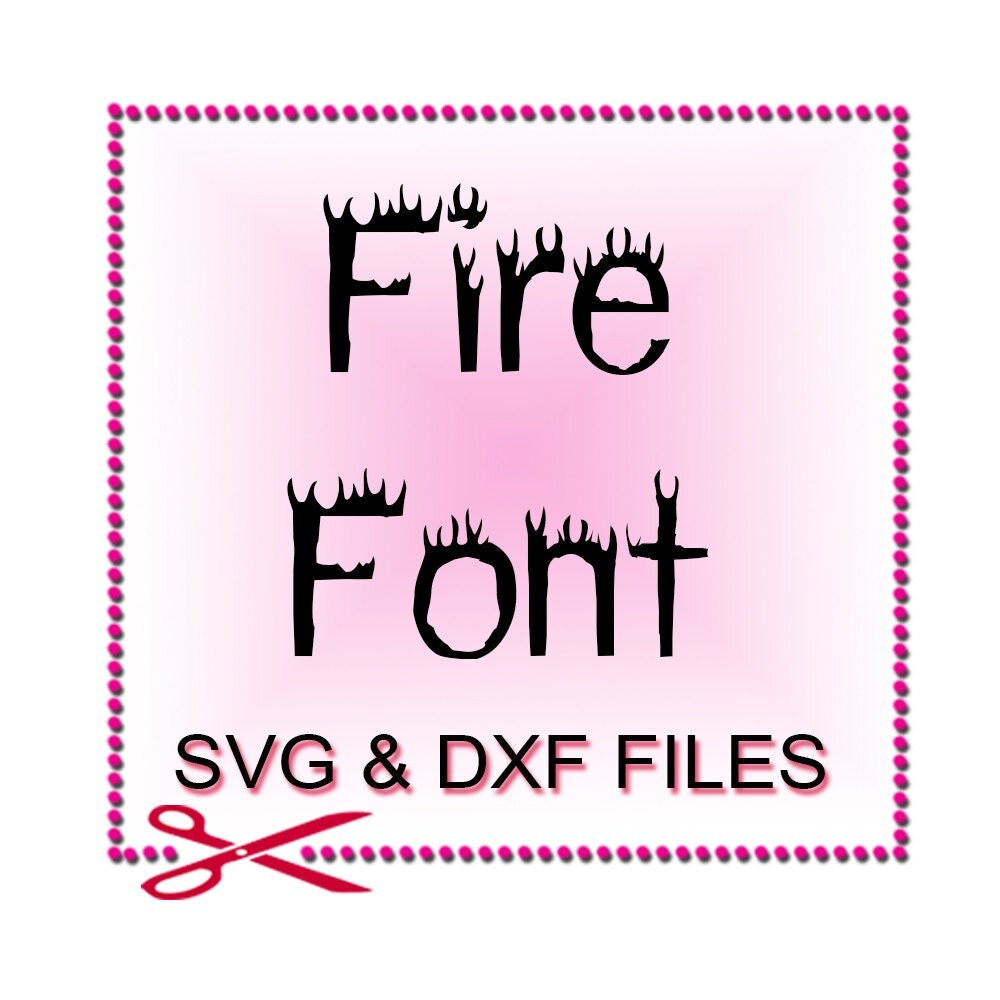 Alphabet DXF Files Font Design Files For Use With Your