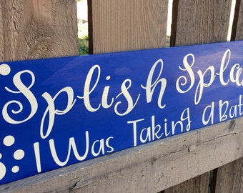 Splish splash i was | Etsy