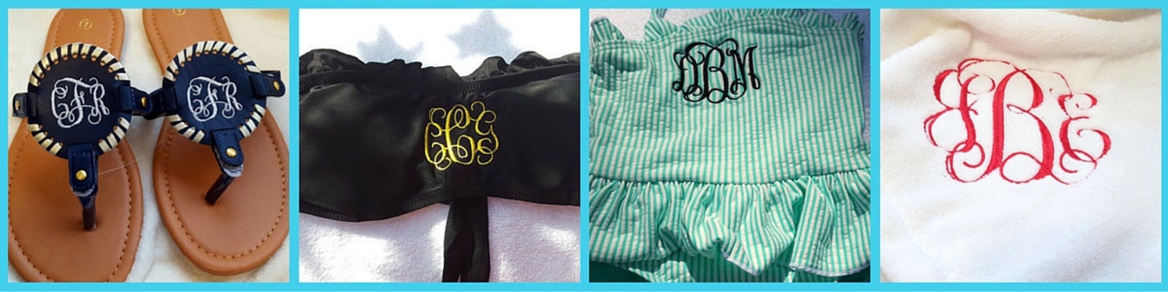 Monograms Custom Embroidery by PattyCakesEmbroidery on Etsy