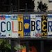 COLD BEER / Bar decor Rustic License plate sign