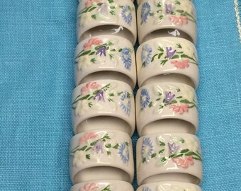Spring napkin rings | Etsy