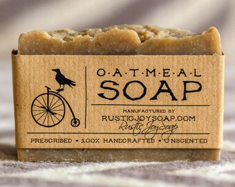 rustic soap handmade all natural homemade by RusticJoySoap on Etsy