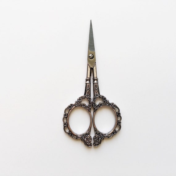 Vintage Style Scissors/Floral by SojournerHandmade on Etsy