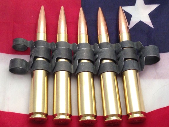 5 linked 50 Cal Caliber BMG snap cap link links by Nifty50BMG