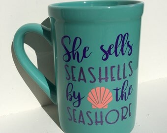 Seashells mug | Etsy