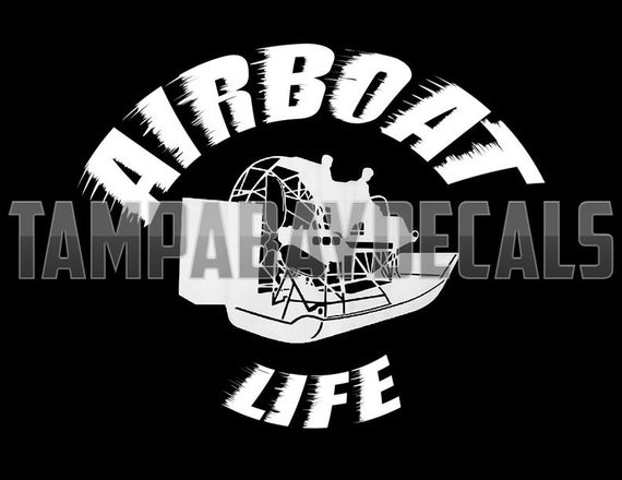 Items similar to Airboat Life Decal for Window Car/Truck Laptop/Netbook ...