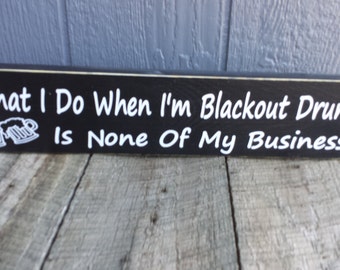 Funny alcohol sign | Etsy