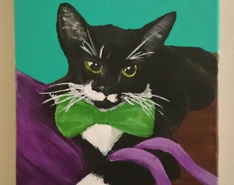 Items similar to Dapper Cat Reading Card on Etsy