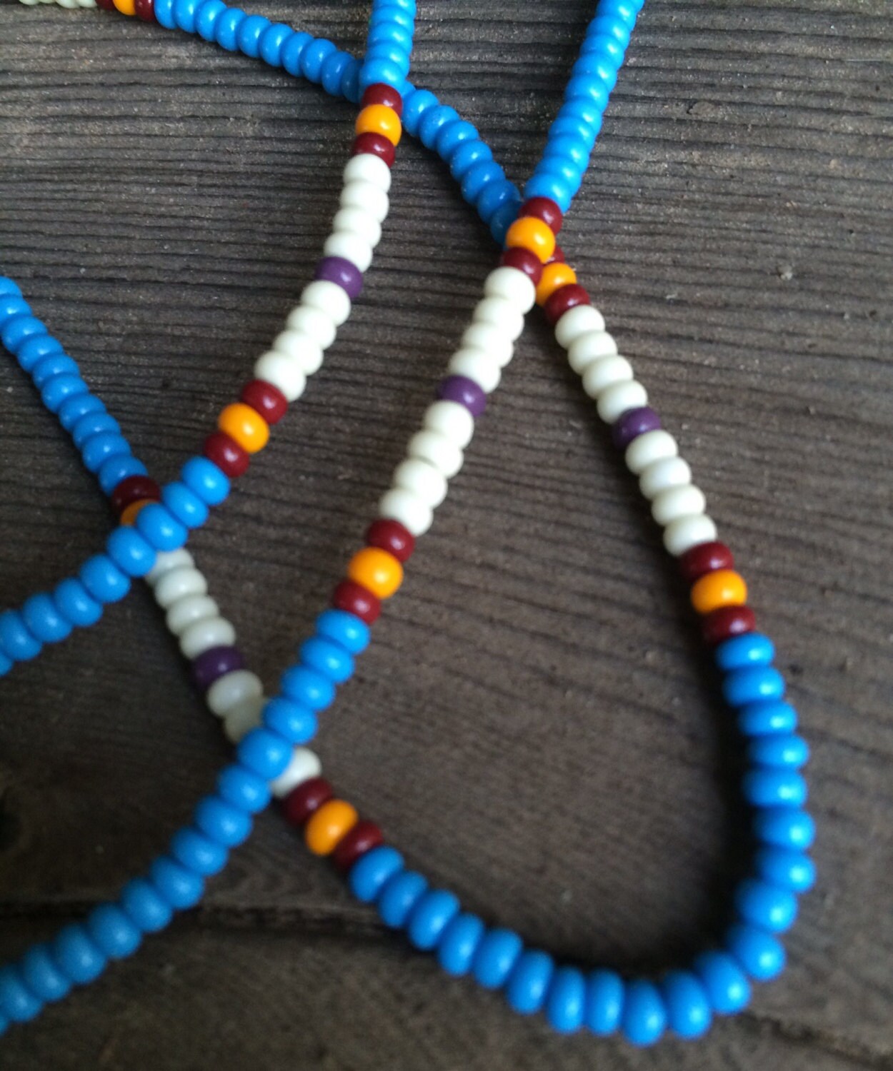 Vintage Native Hippie Love Bead Necklace