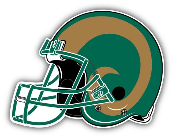 Colorado State Rams NCAA USA Helmet Logo College Sport by slonotop