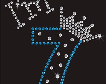 Number 7 with crown | Etsy