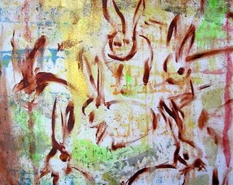 Abstract bunny | Etsy