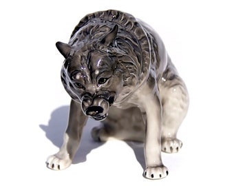 Unique wolf figurine related items | Etsy