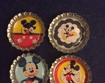 Popular items for mickey bottle caps on Etsy