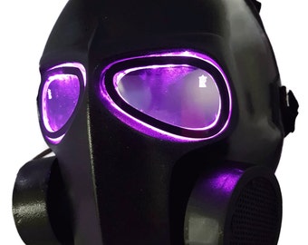 Led gas mask | Etsy