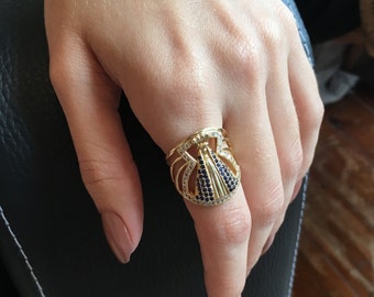 Virgin mary ring | Etsy