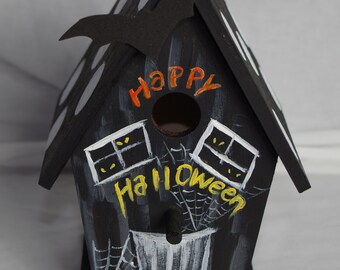 Halloween birdhouse | Etsy