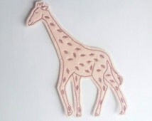 Unique giraffe embroidery related items | Etsy