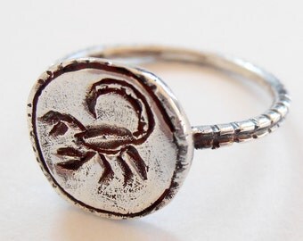 Scorpio ring | Etsy
