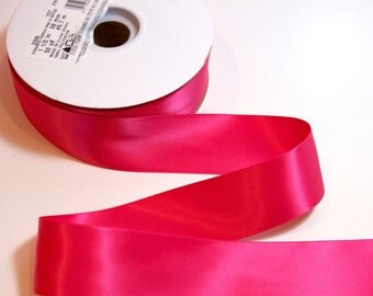 Red Ribbon Offray Scarlet Red Double-Faced Satin Ribbon 2 1/4
