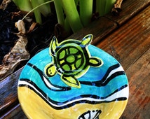 Unique ceramic sea turtle related items | Etsy