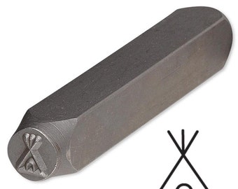 Dog Bone Steel Design Stamp Punch Tool to Embellish Metal