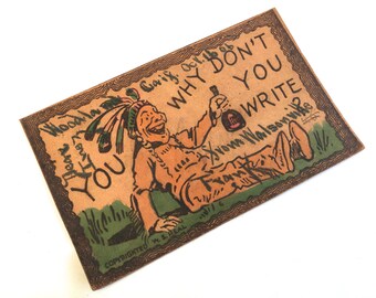 Leather postcards | Etsy