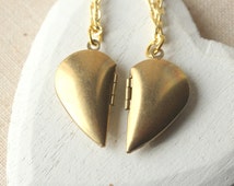 Unique friendship locket related items | Etsy