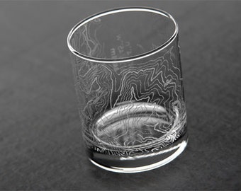 Mt Washington Topographic Map Glass