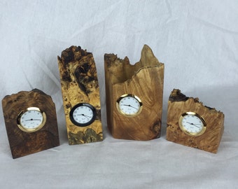 Burl clock | Etsy