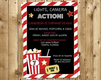 Movie Camera Lights Camera Action Vinyl Decal Vinyl