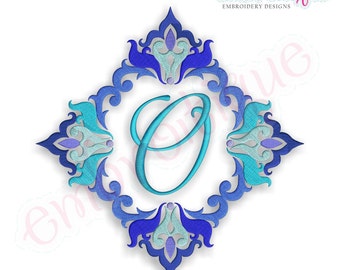 Chadwick Embroidery Monogram Font Frame Instant by Embroitique