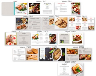 Unique recipe template related items | Etsy