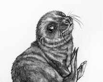 Unique drawing of baby related items | Etsy