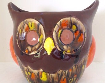 Owl flower pot | Etsy