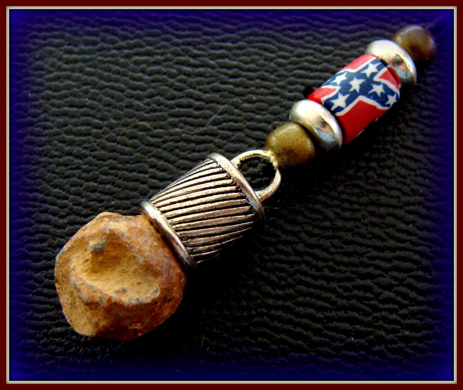 Dug CIVIL WAR Bullet RELIC Pendant Necklace Battle of