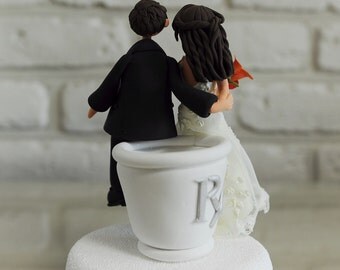 Dentist Doctor custom wedding cake topper Decoration by annacrafts