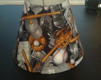 Softball Lamp. Made with real softballs by ElkhartLamps on Etsy