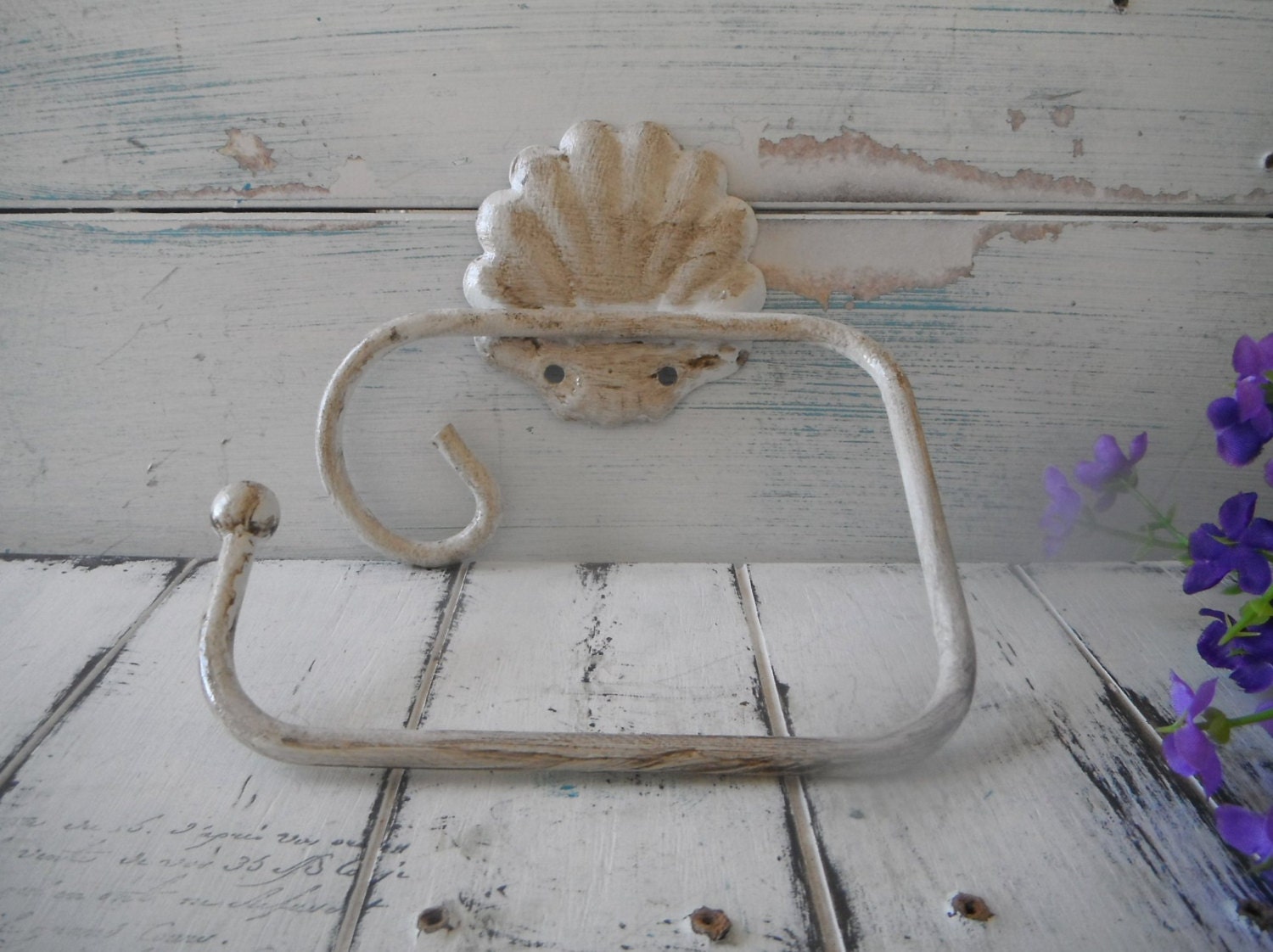 toilet paper holder bathroom decor french country painted