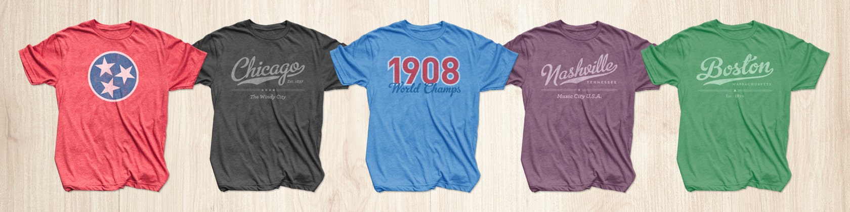 Vintage City Shirts Tennessee Shirts & Chicago Shirts by Geenyus