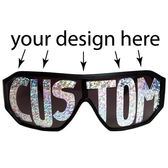 Rasslor Custom Word Shield Sunglasses