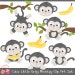 Baby Boy Monkey Clip Art Set by 1EverythingNice on Etsy