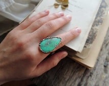 Unique chrysoprase ring related items | Etsy